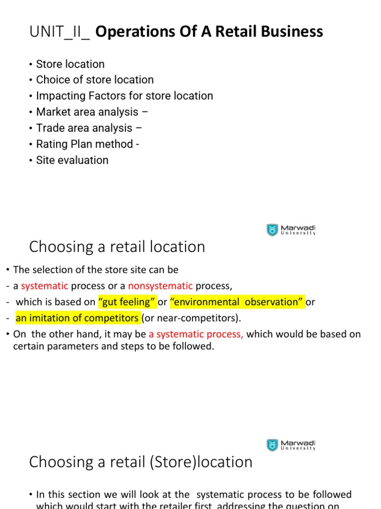 Choosing A Store Location | PDF | Retail | Market (Economics)