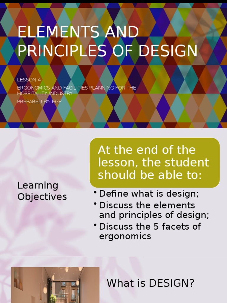 Design Elements and Principles Overview | PDF | Composition (Visual ...
