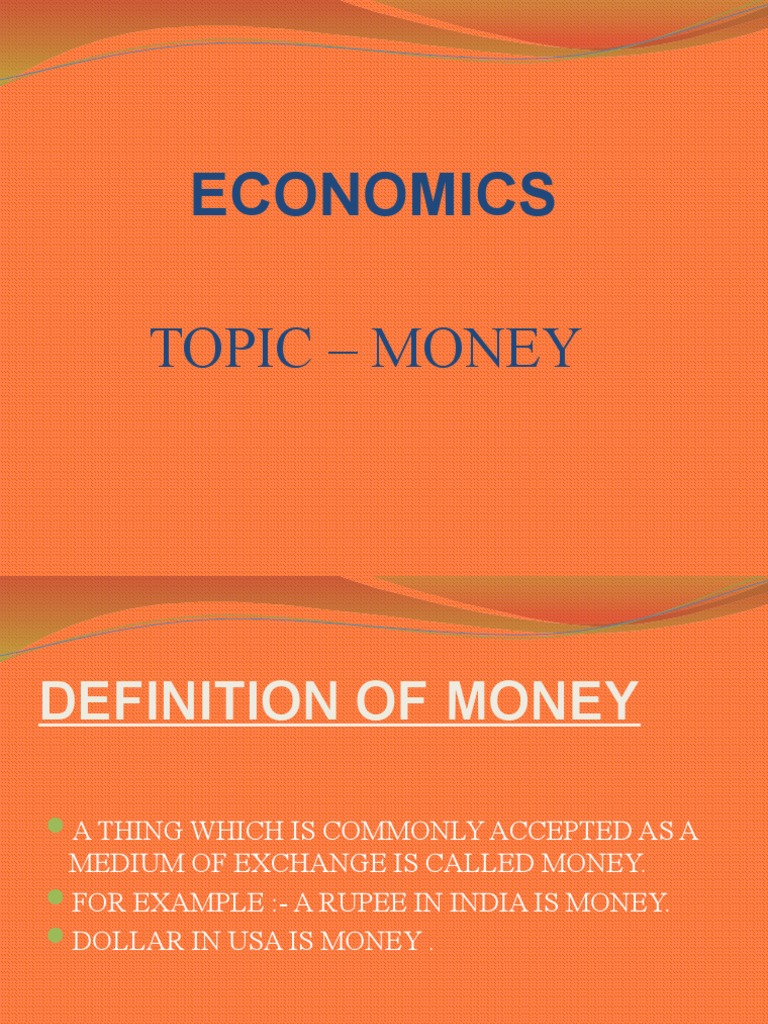 Economics Double Coincidence of Wants | PDF