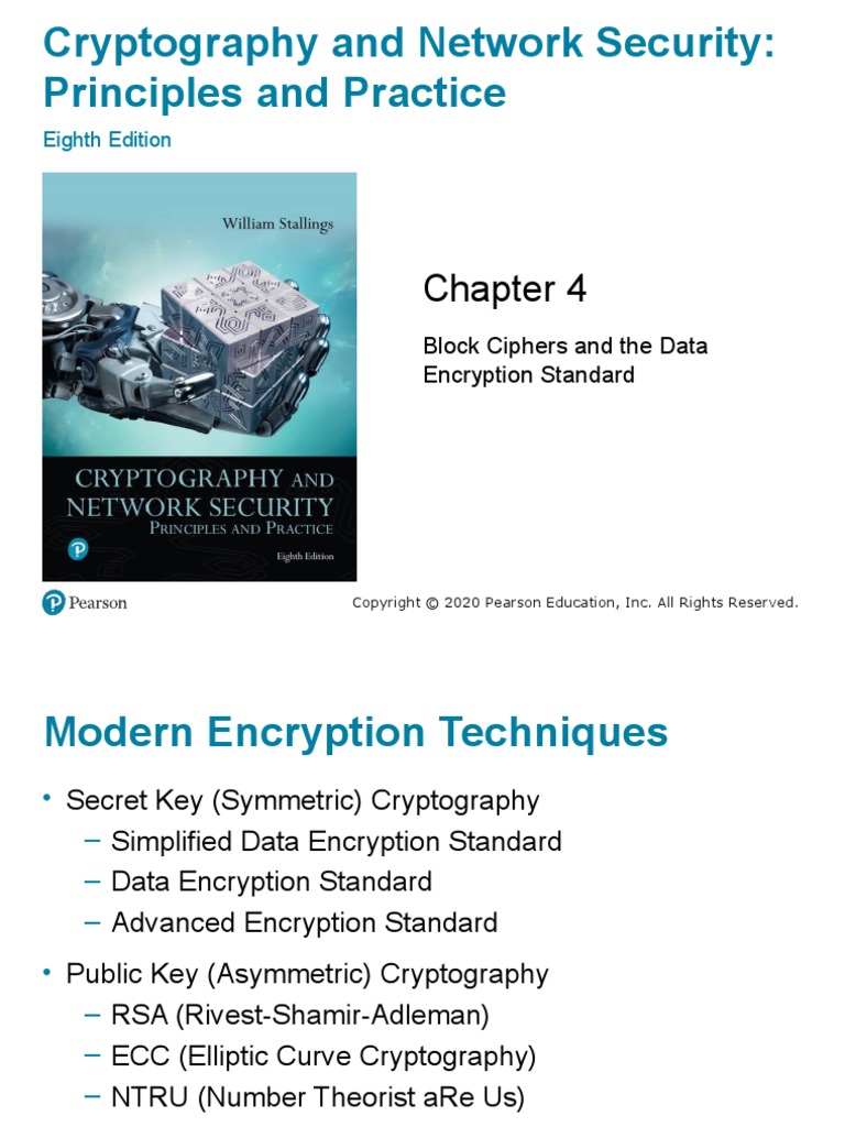 Lecture 3 - Data Encryption Standard | PDF | Cryptography | Encryption Lecture 3 - Data Encryption Standard | PDF | Cryptography | Encryption