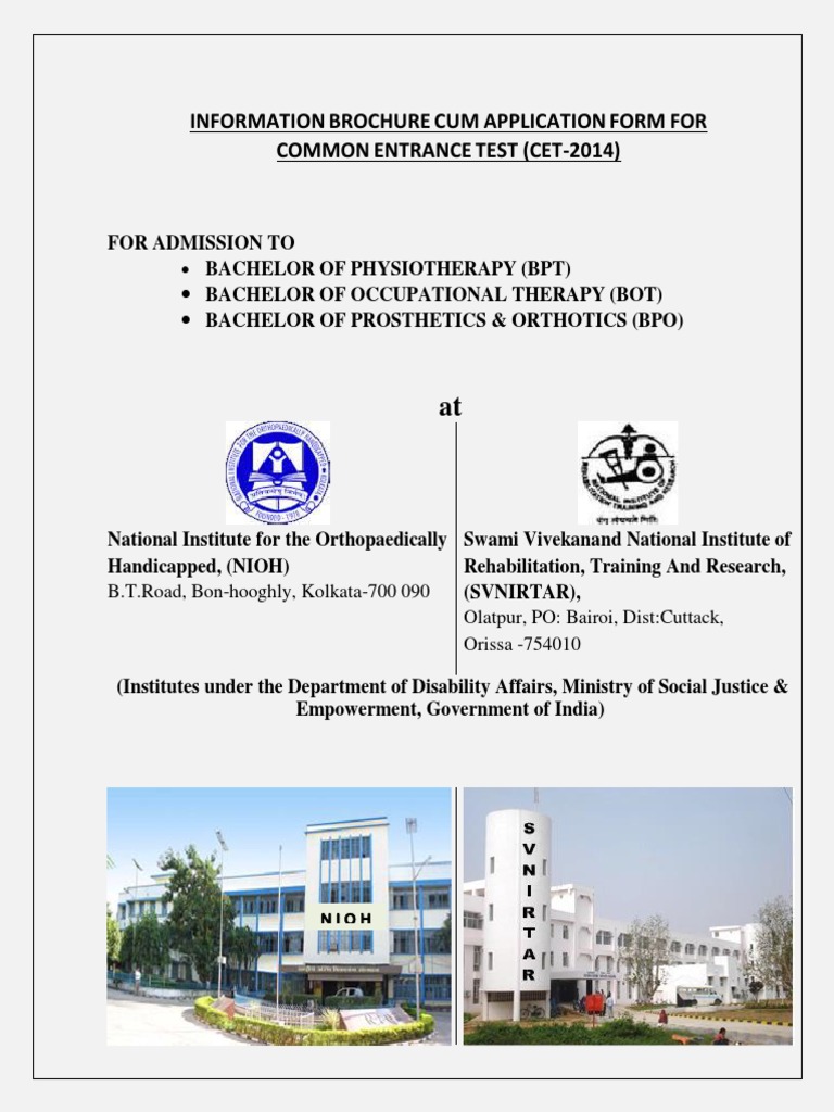 National Institute For The Orthopaedically Handicapped | PDF | Physical ...