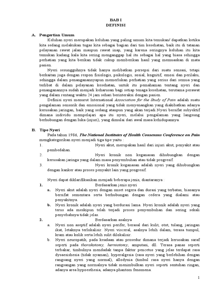 Panduan Manajemen Nyeri Dan Kebijakan | PDF | Pengembangan Diri ...