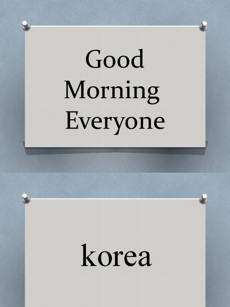 Good Morning Everyone | PDF | String Instruments | Musical Instruments