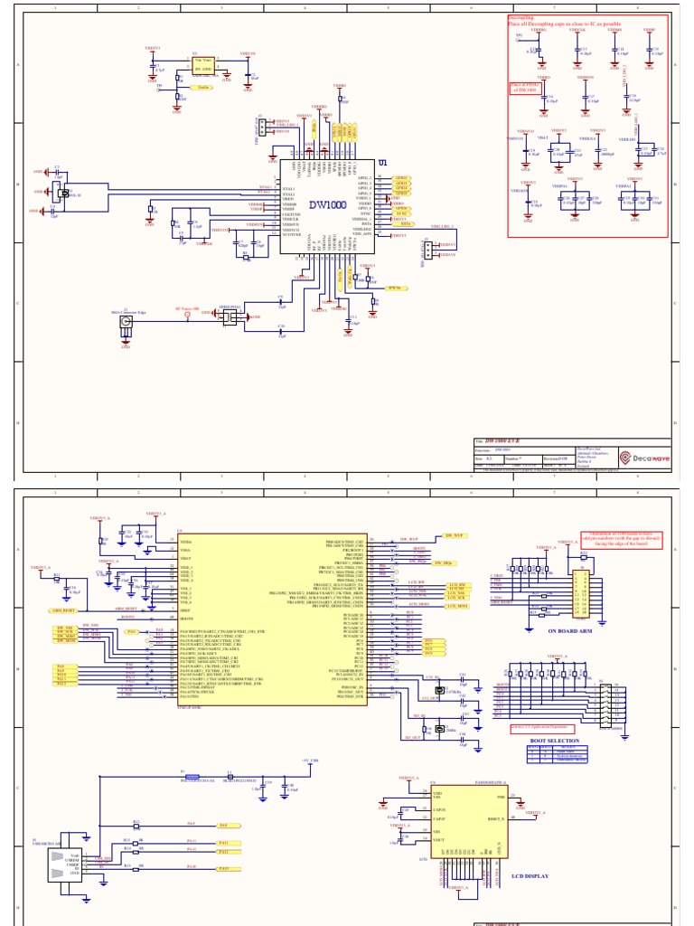DW1000 EVB Schematic Overview | PDF