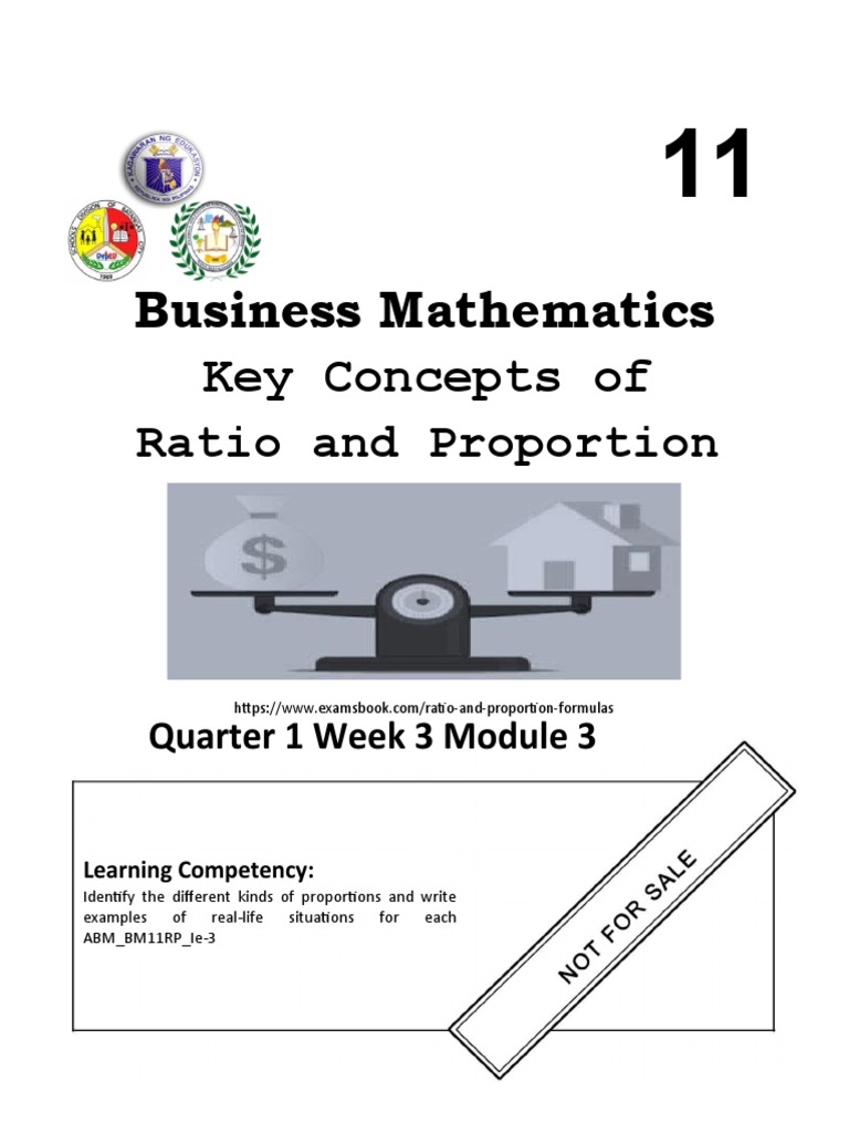 Abm 11 Business Mathematics q1 w3 Mod3 | PDF | Percentage | Decimal