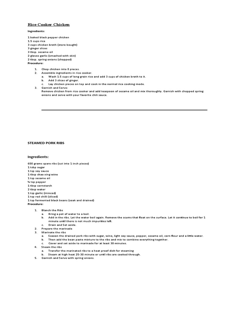 Asian Food Recipe | PDF | Sauce | Foods