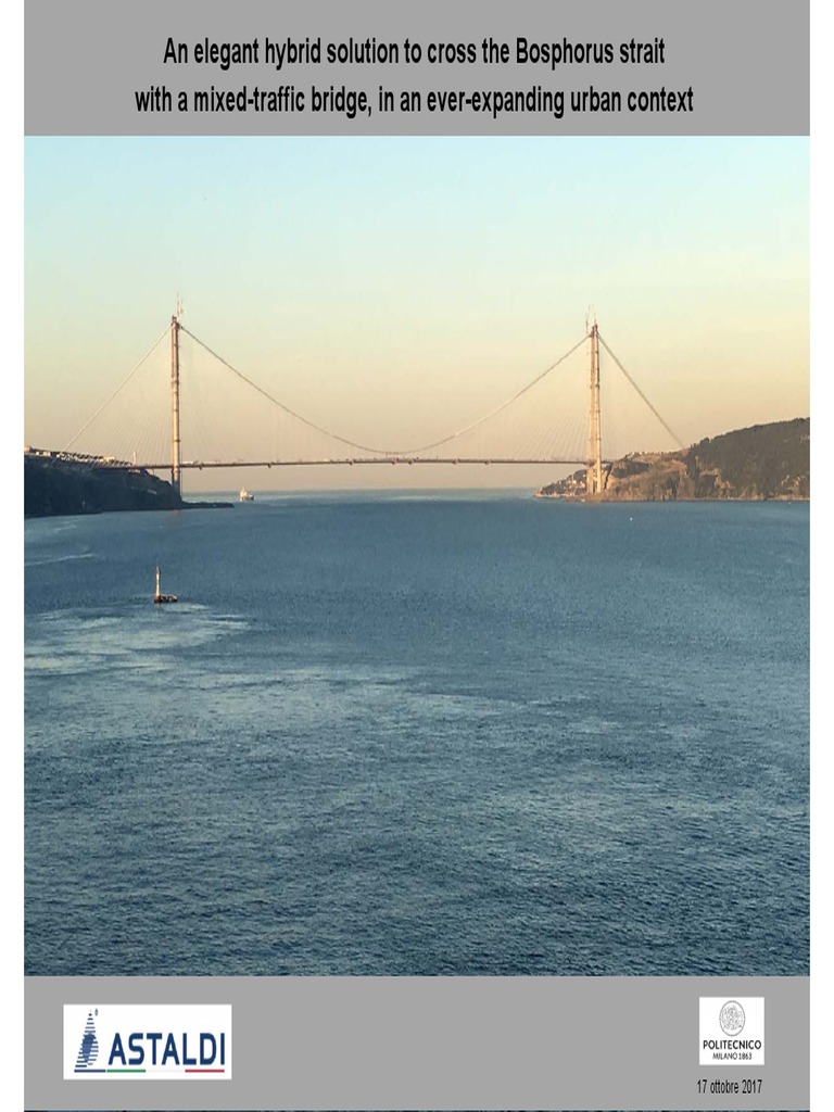 Hybrid Solution To Cross Bosphorus Strait | PDF | Istanbul | Bridge