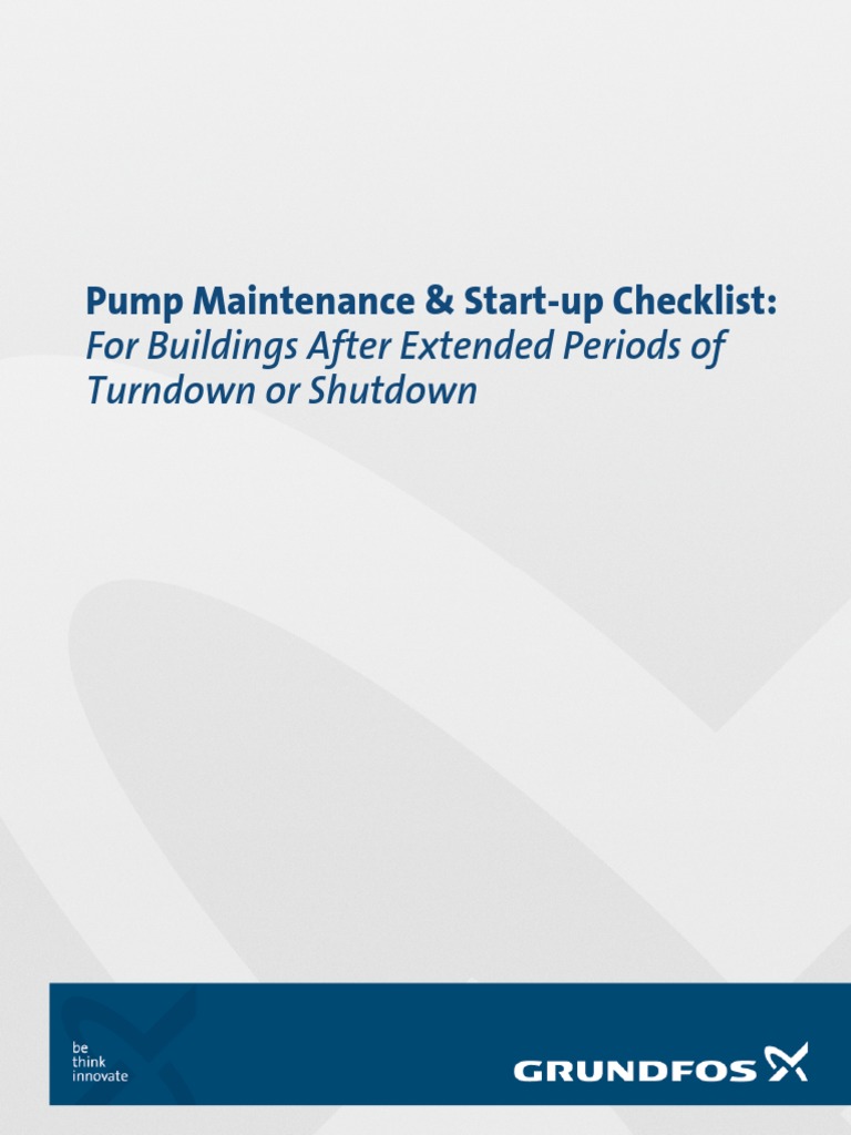 Pump Start Up Checklist | Download Free PDF | Personal Protective Equipment