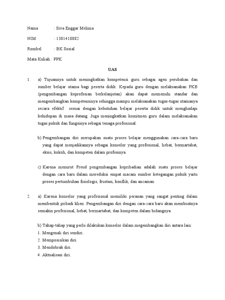 Siva Enggar Melinia - Uas PPK | PDF