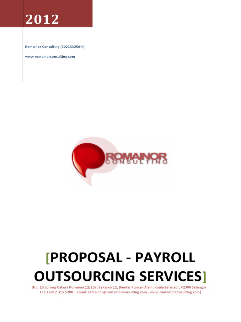 Payroll Outsourcing Proposal 2012 | PDF | Payroll | Banks