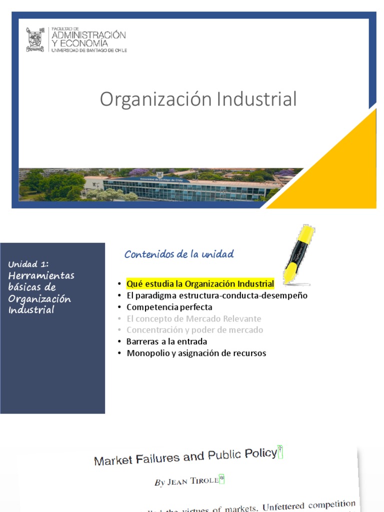Sesión 1 Qué Estudia La Organización Industrial | PDF | Monopolio ...