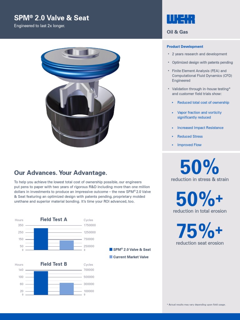 SPM 2.0 Valve and Seat Product Flyer | PDF | Computational Fluid ...