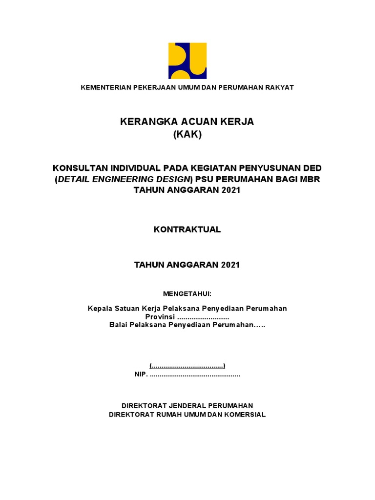 Tor Ded Psu 2021konsultan Individual Edit280121 | PDF