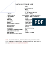 Electrical Items and Fittings List | PDF | Electrical Wiring | Power ...