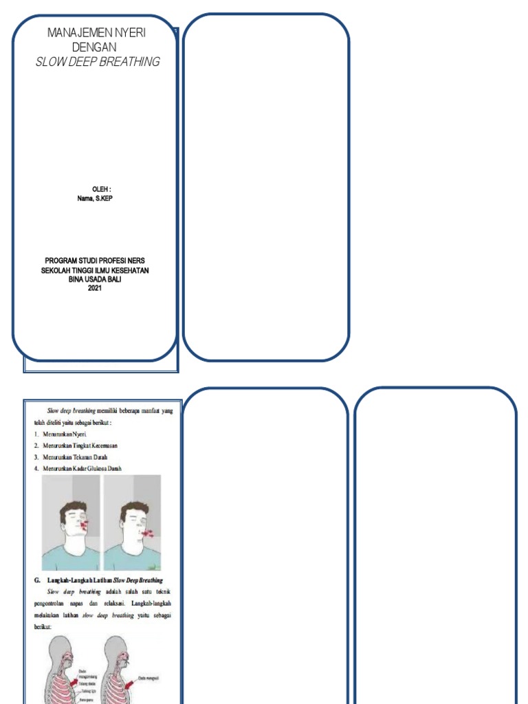 Leaflet Slow Deep Breathing | PDF