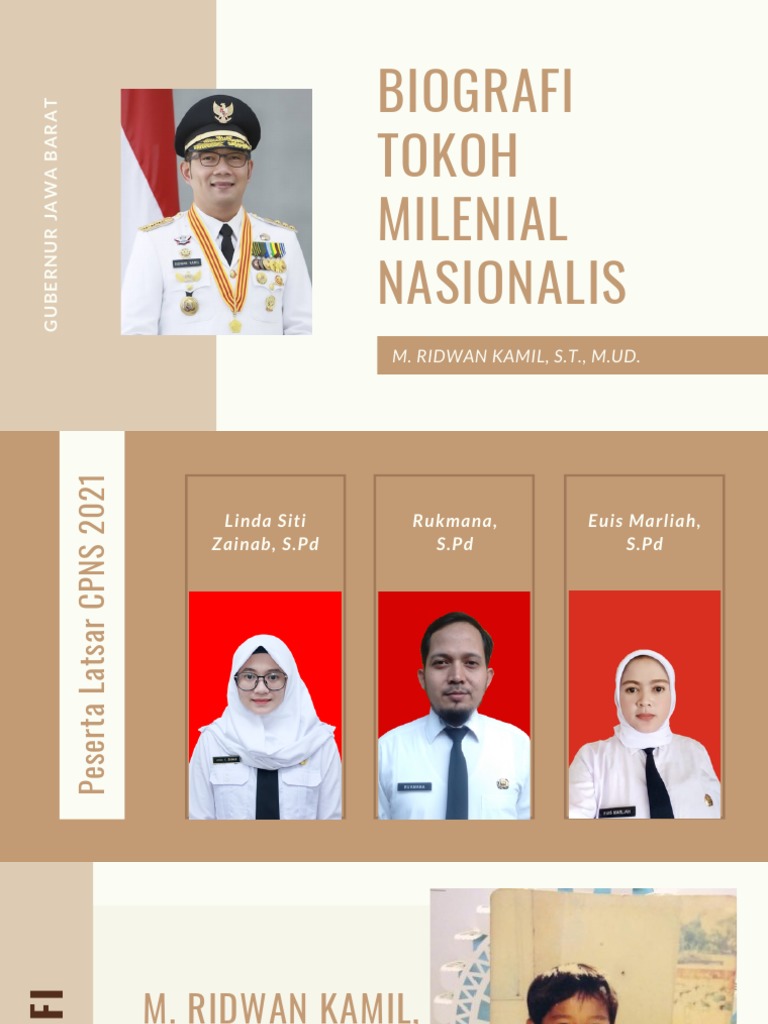 Biografi Tokoh Milenial-Ridwan Kamil | PDF