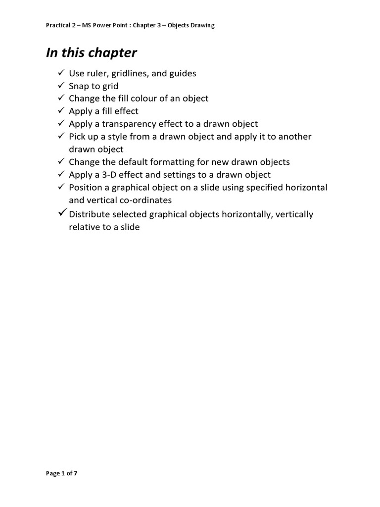 Chapter 3 - Objects Drawing | PDF | Rectangle