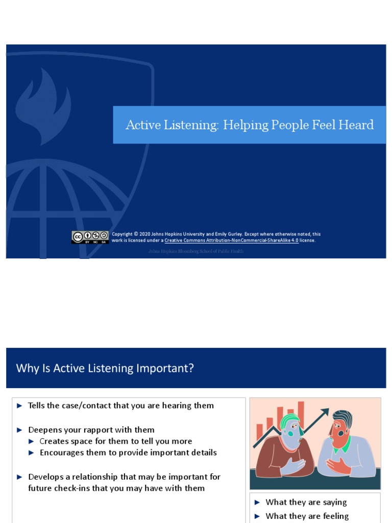 Active Listening Helping People Feel Heard | PDF