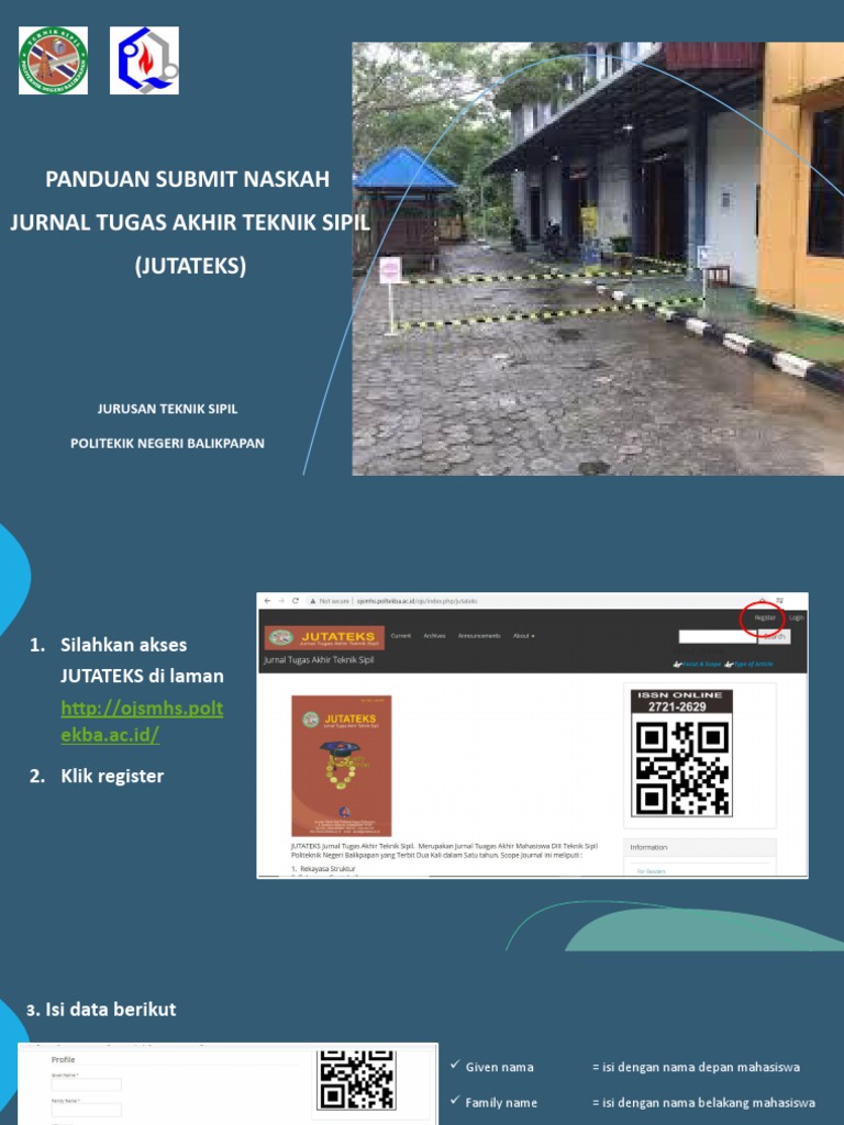 Panduan Submit Naskah Jurnal Tugas Akhir Teknik Sipil | PDF