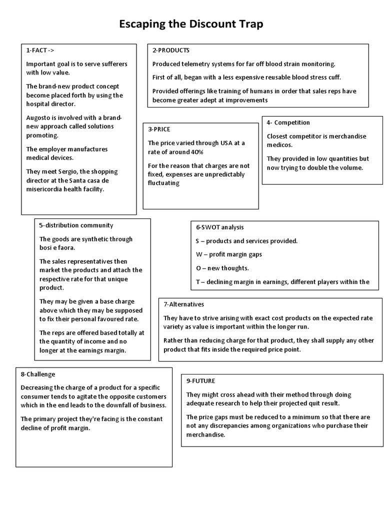 Escaping The Discount Trap 2128606 Johny Deepak | PDF | Profit ...