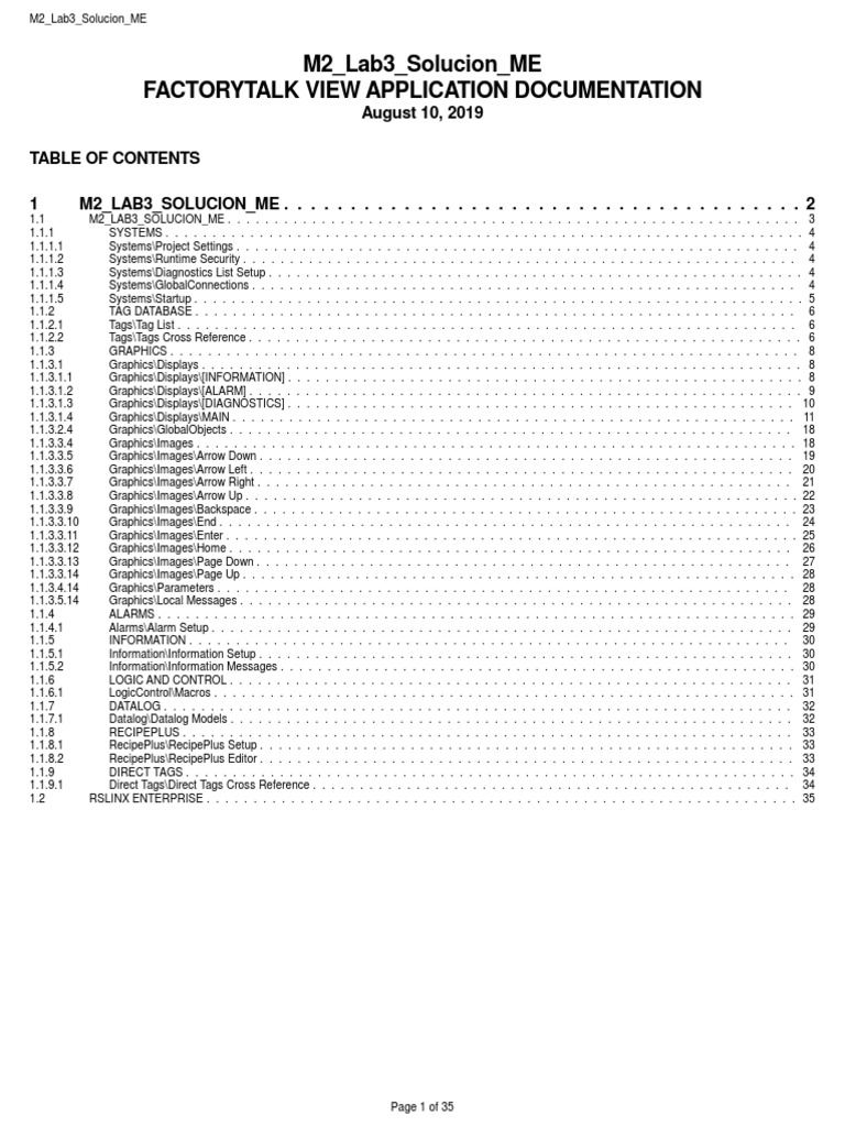 M2 - Lab3 - Solucion - ME Factorytalk View Application Documentation | PDF | Integer (Computer ...