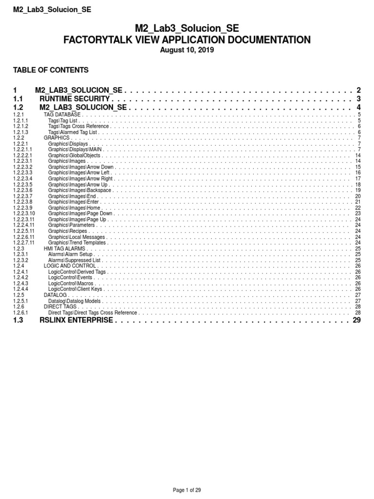 M2 - Lab3 - Solucion - SE Factorytalk View Application Documentation | PDF | Login | Computer ...