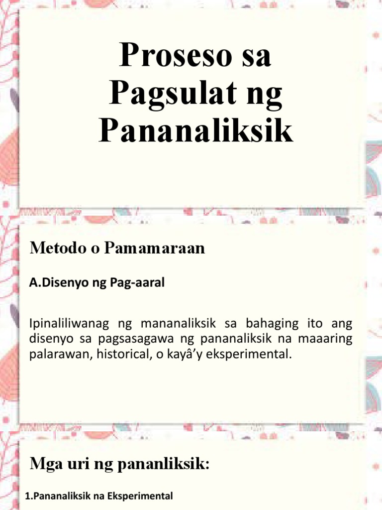 Pagbasa at Pagsulat Tungo Sa Pananaliksik | PDF