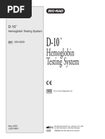 K151321 Bio-Rad D100 Variant | PDF | Glycated Hemoglobin | Hematology