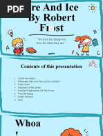 Fire and Ice: Themes and Summary | PDF | Poetry