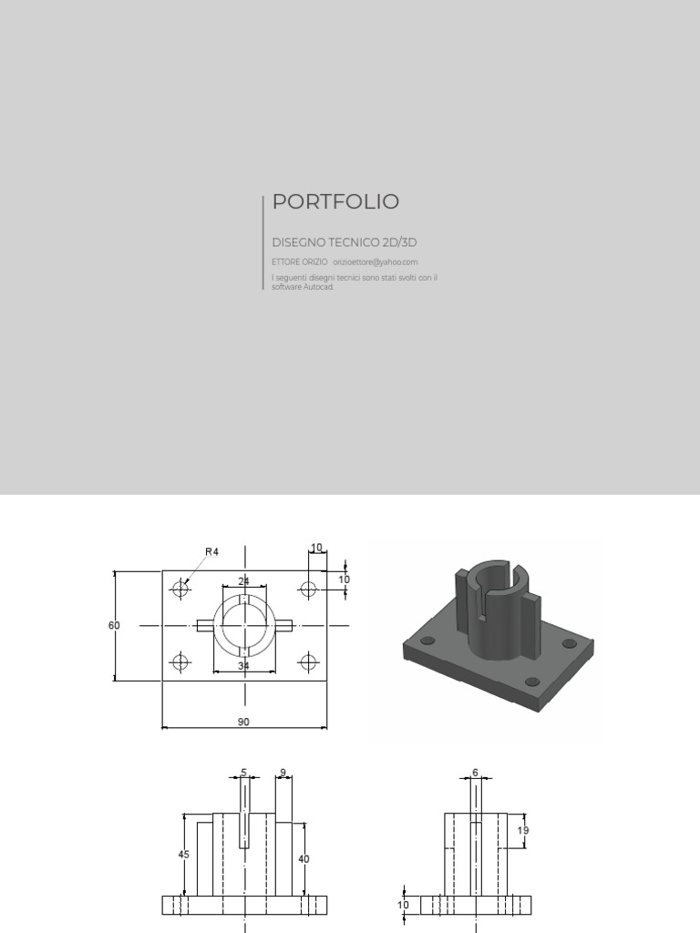 Portfolio Autocad 2D e 3D | PDF