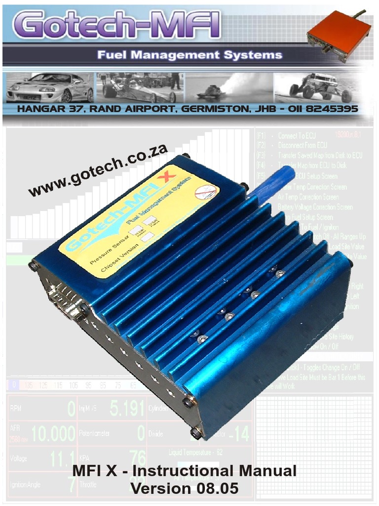 MFI X - Instructional Manual Version 08.05 | PDF | Distributor ...