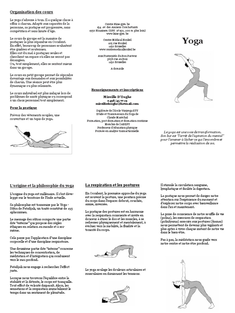 Depliant Yoga v6 | PDF | Yoga
