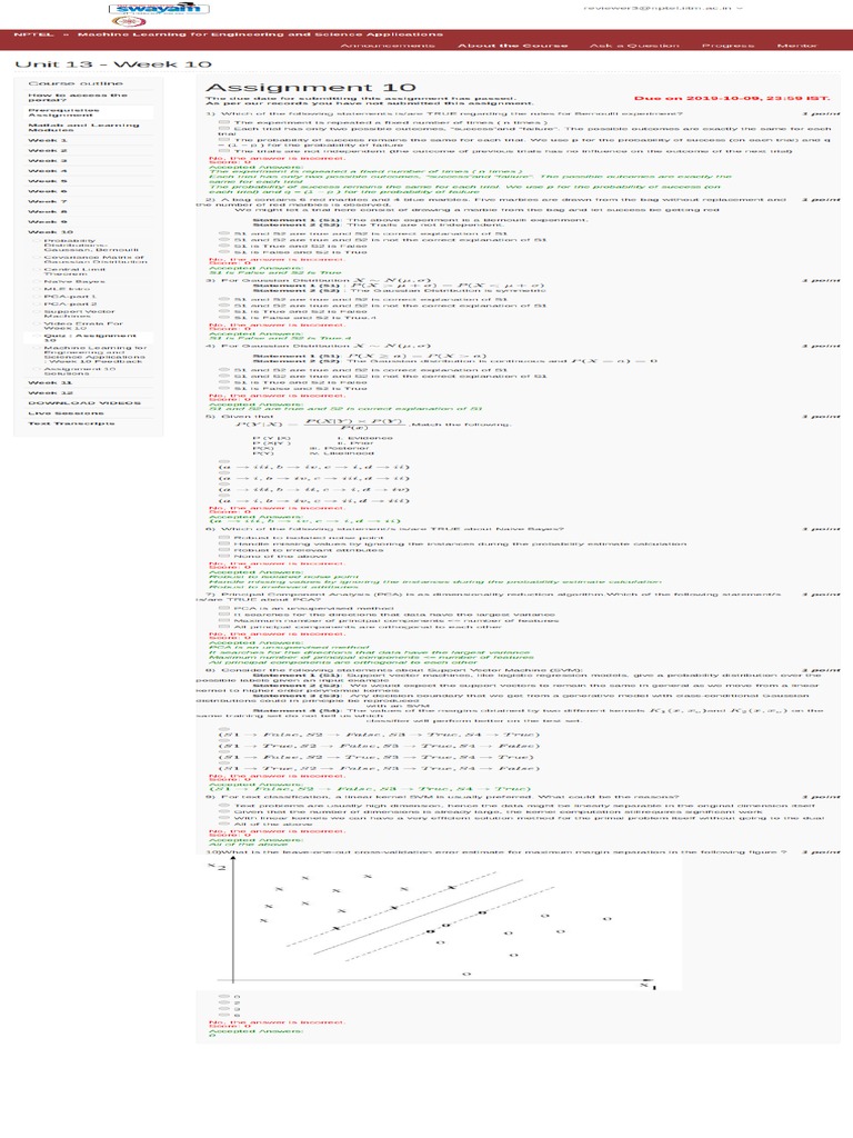 Noc19 cs82 Assignment Week 10 | PDF