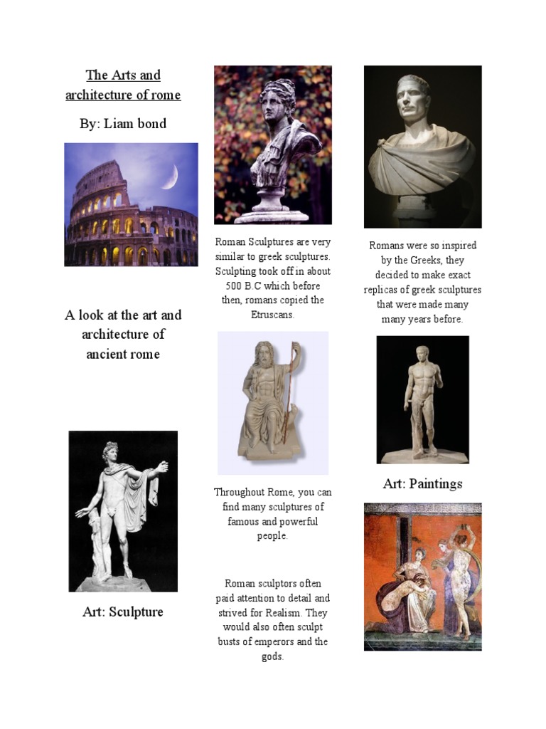 Art and Architecture of Ancient Rome | PDF | Sculpture | Ancient Rome