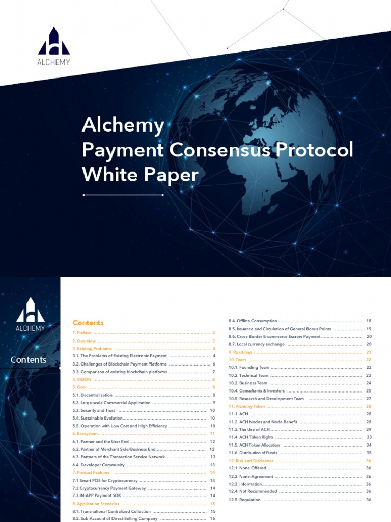 Alchemy Payment Consensus Protocol White Paper | PDF | Cryptocurrency | Payments
