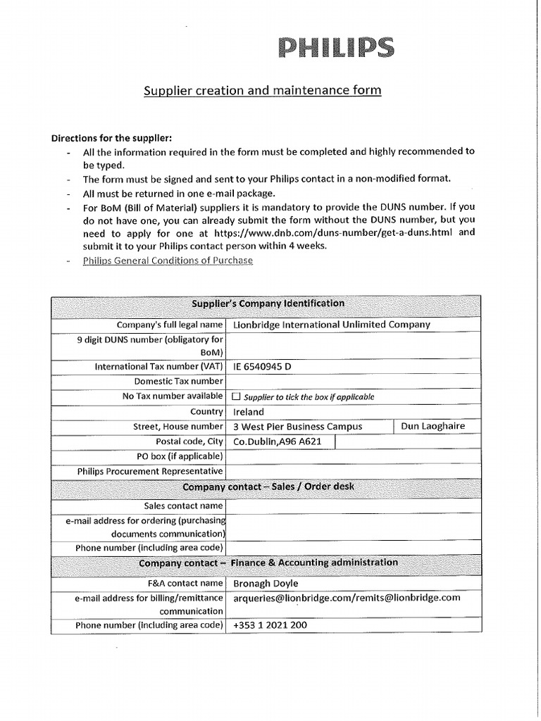 Bank Details Template New | PDF