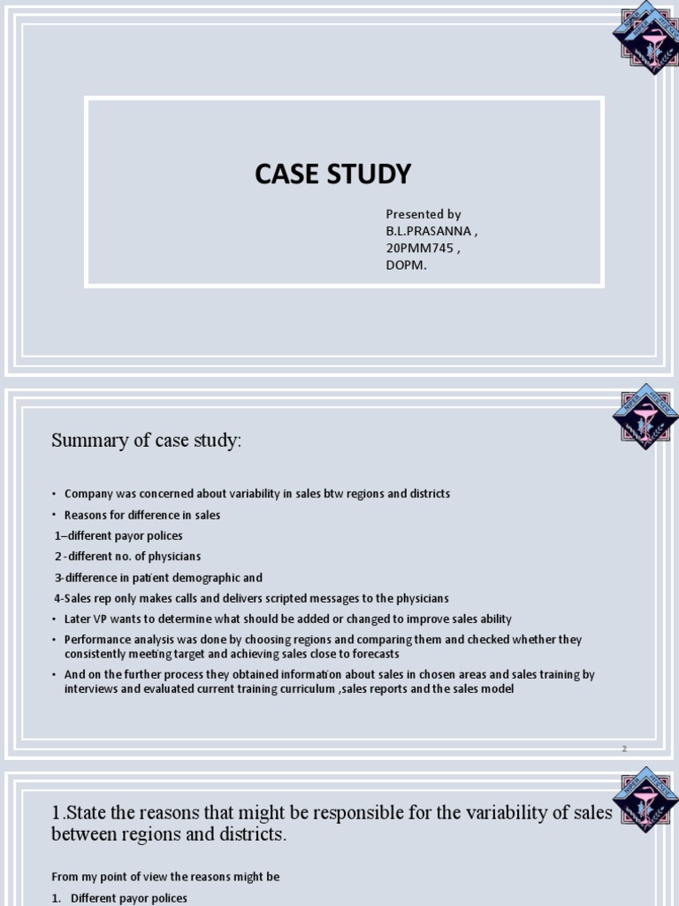 Case Sales | PDF | Sales | Marketing