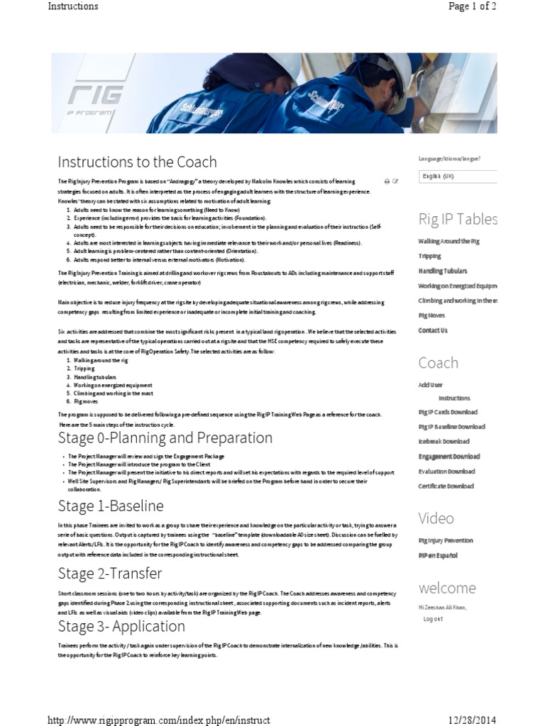 Instructions To The Coach: Rig IP Tables | Download Free PDF | Adult ...