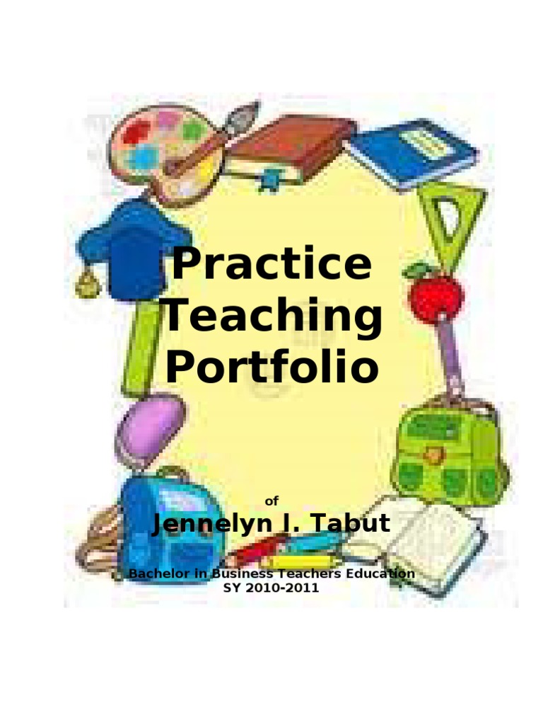 PRactice Teaching Portfolio | PDF | Teachers | Mentorship
