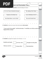 Year 4 English Grammar and Punctuation Test 3 | PDF | English Grammar ...