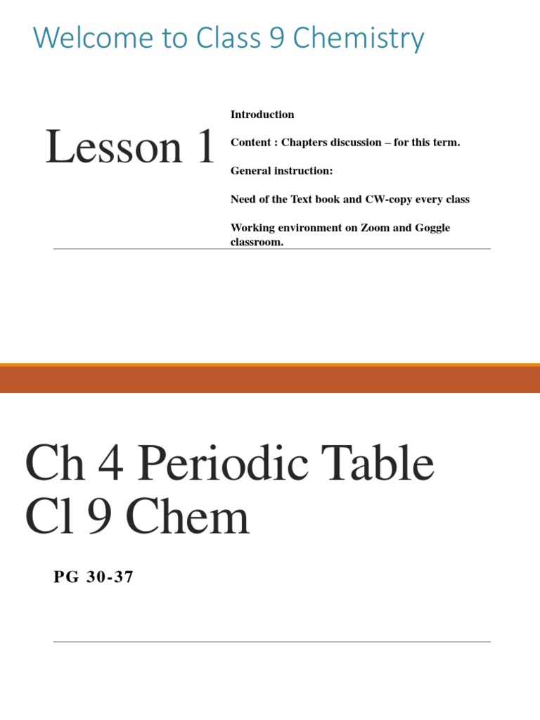 Chapter 4 Notes (Part1) | PDF | Chemical Bond | Periodic Table