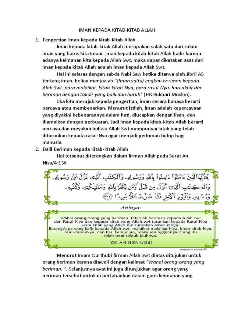 Modul Iman Kepada Kitab | PDF