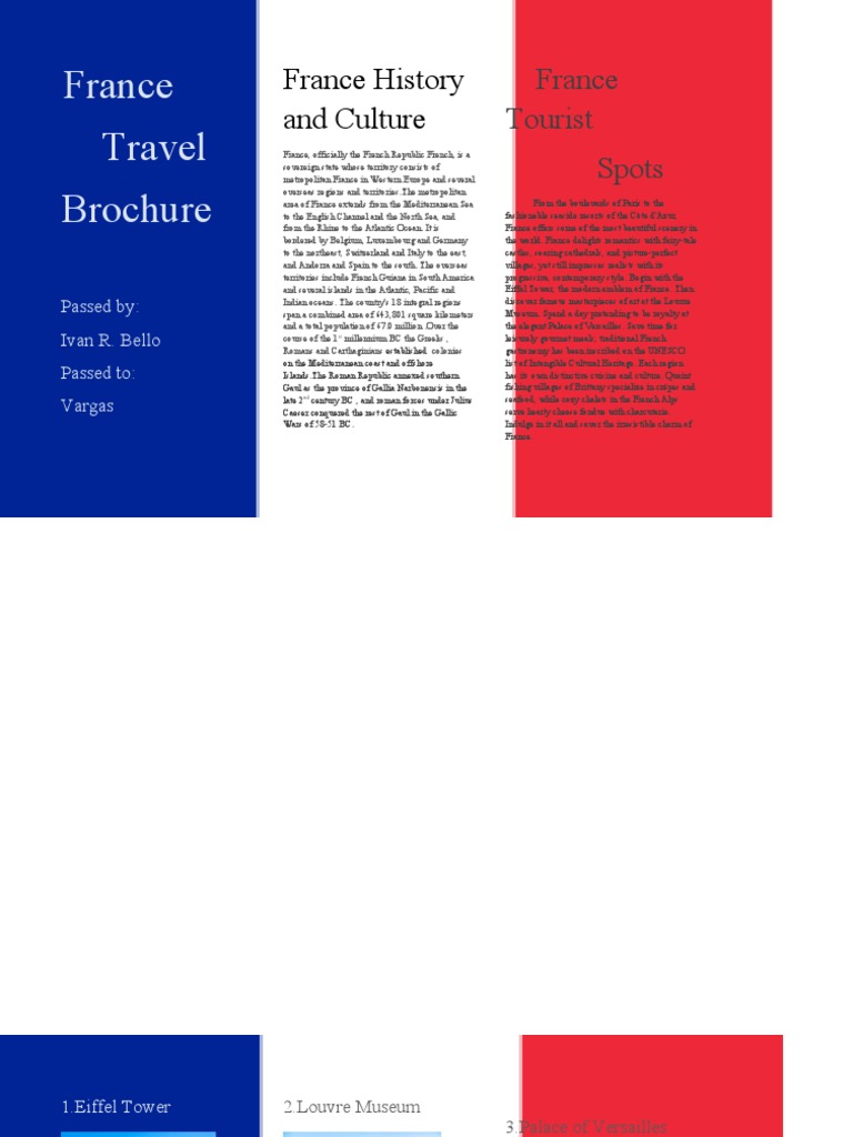 France Travel Brochure: France History and Culture | PDF | France | Louvre