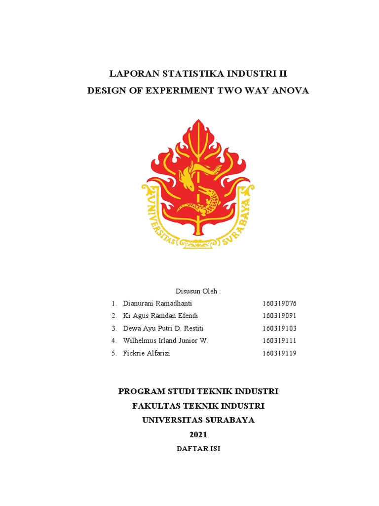 Laporan UAS Stat 2 | PDF