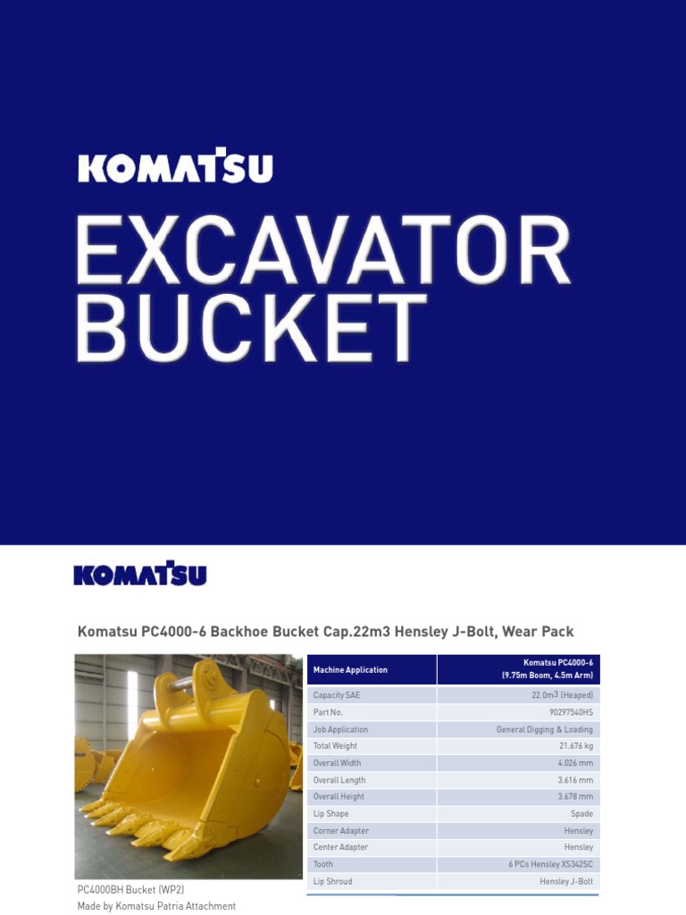 Excavator Bucket | PDF | Manufactured Goods | Equipment