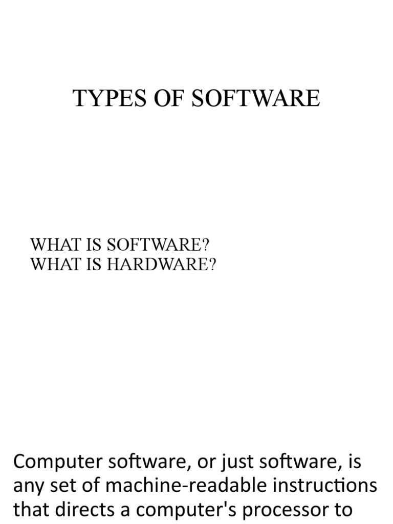 Types of Software | Download Free PDF | Software | Application Software