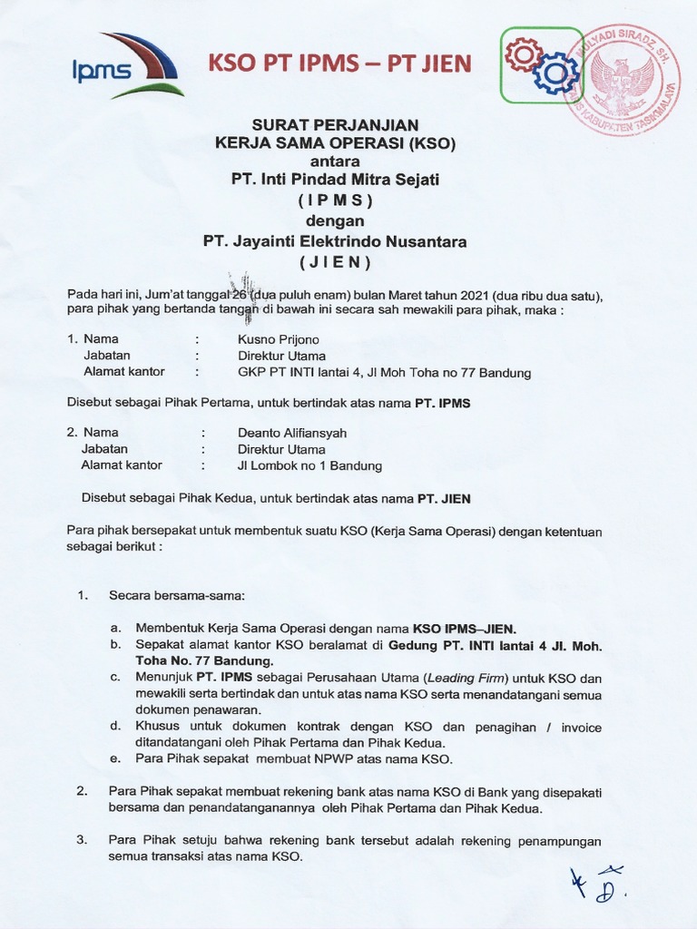 KSO IPMS-JIEN - Notariil | PDF