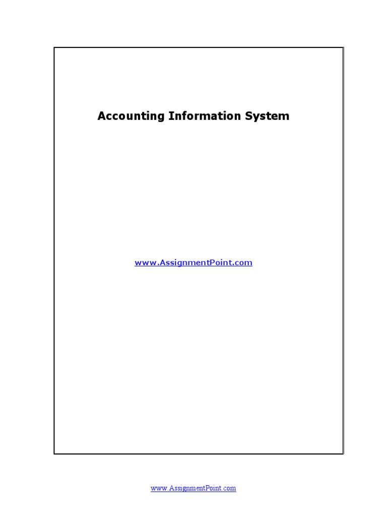 Accounting Information System | PDF | Accounts Payable | Payments