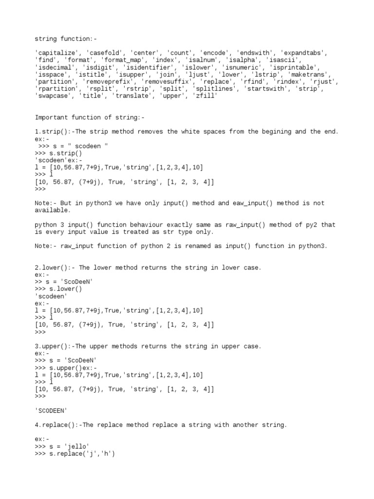 Class 8 String Function | PDF | String (Computer Science) | Computer Data
