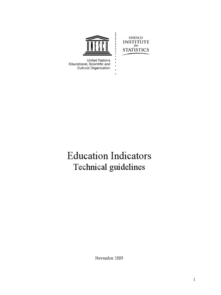 Education Indicators and Guidelines | PDF | Literacy | Census